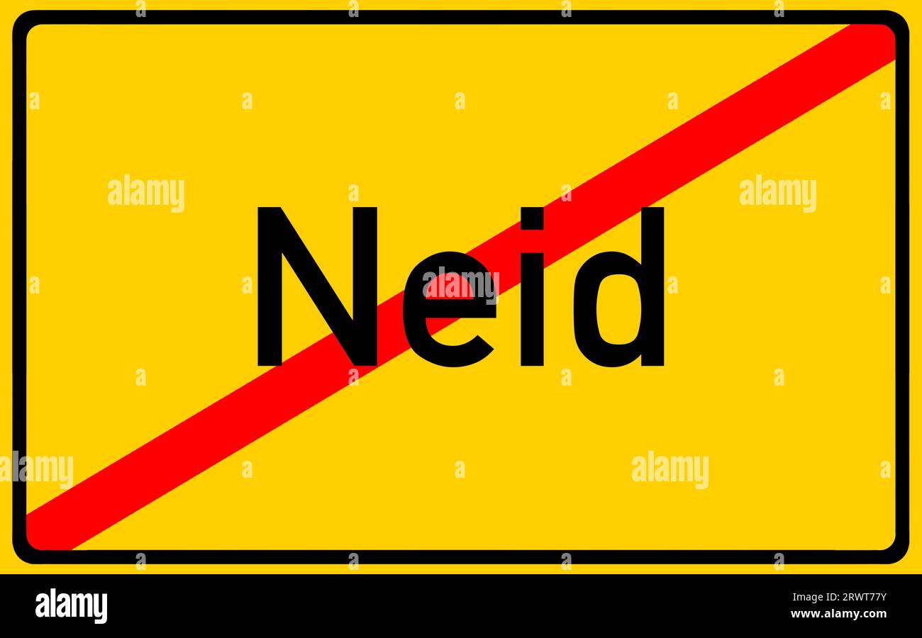 Symbolic place-name sign Stock Photo - Alamy