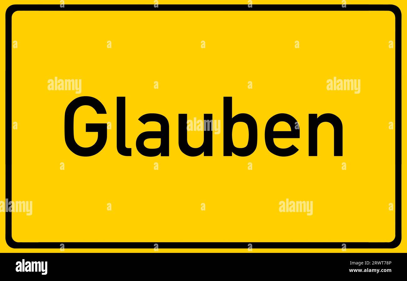 Symbolic place-name sign Stock Photo - Alamy