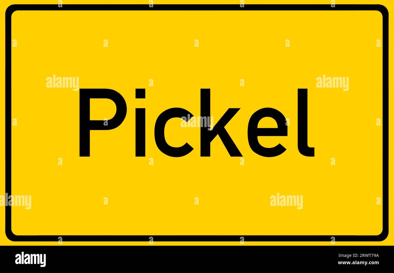 Symbolic place-name sign Stock Photo - Alamy