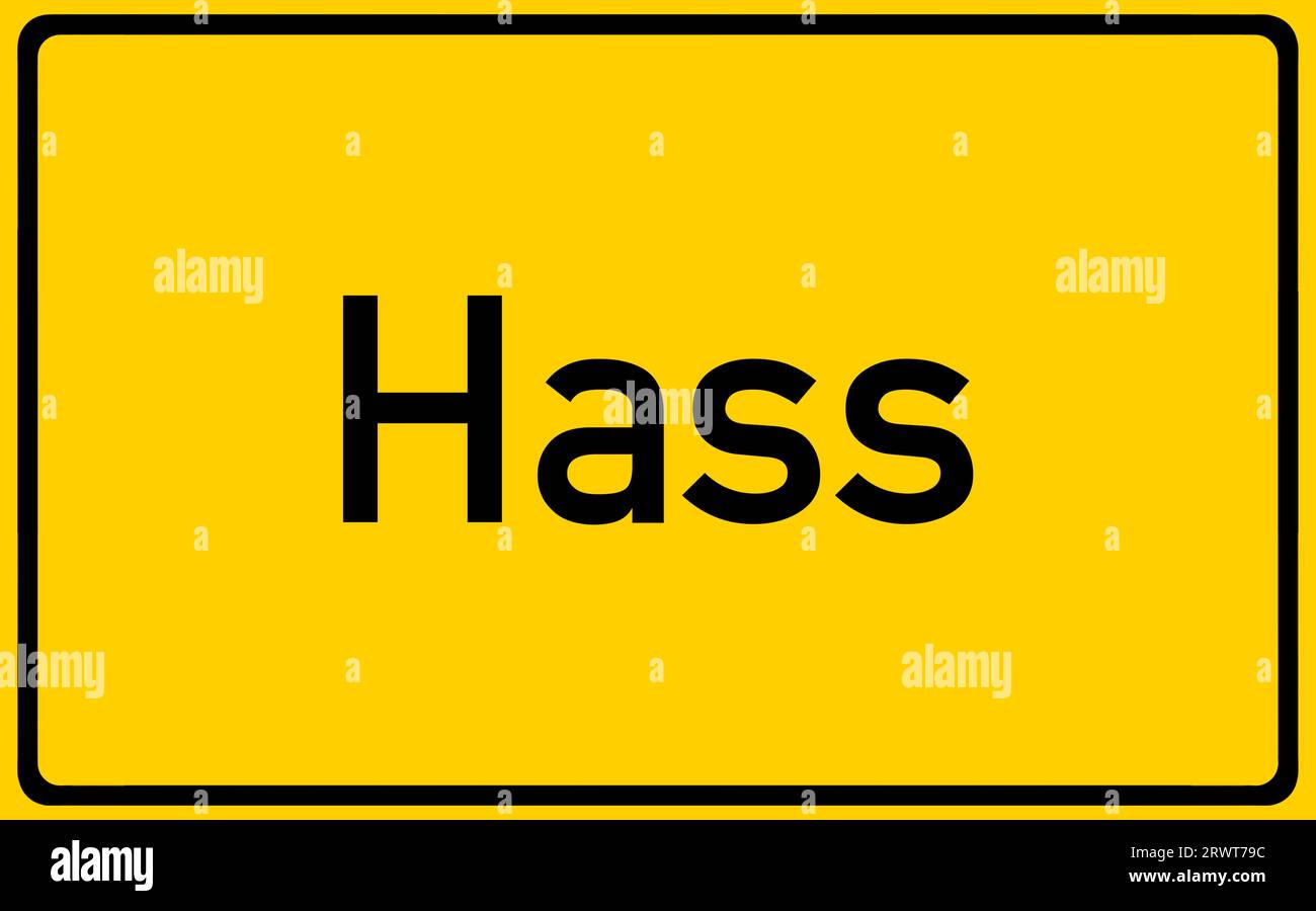 Symbolic place-name sign Stock Photo - Alamy