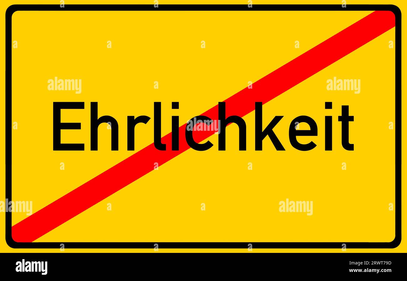 Symbolic place-name sign Stock Photo - Alamy