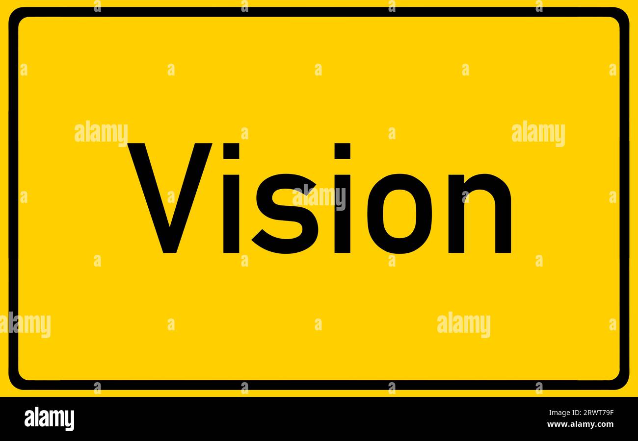 Symbolic place-name sign Stock Photo - Alamy