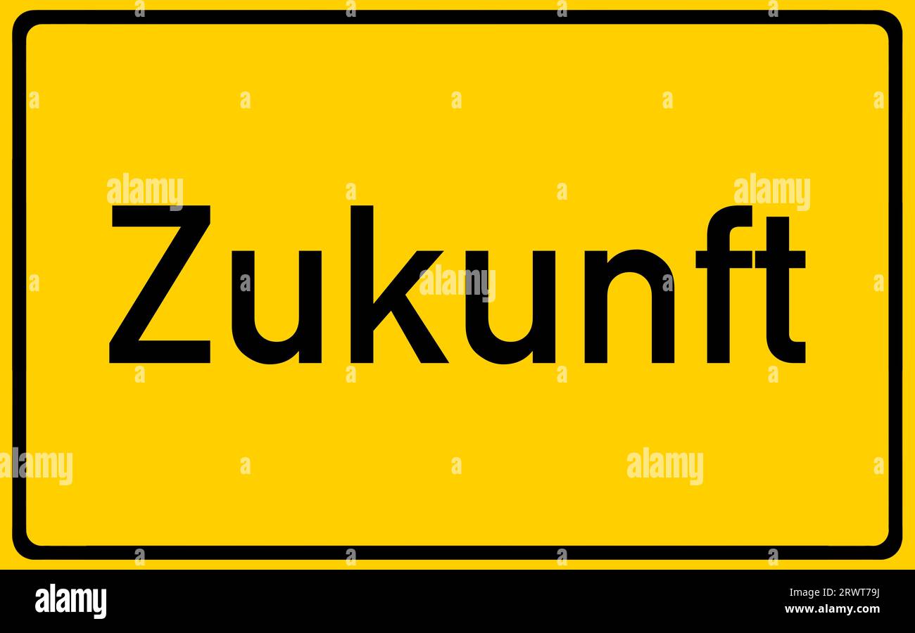 Symbolic place-name sign Stock Photo - Alamy