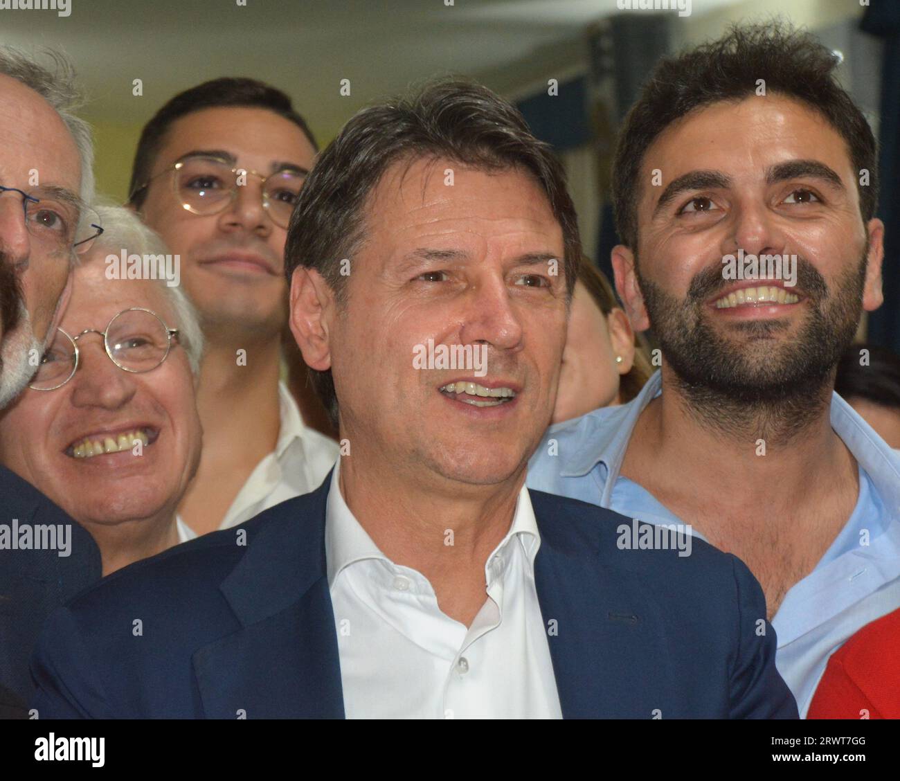 SALERNO, ITALY - SEPTEMBER 14, 2023 : Giuseppe Conte president of The ...