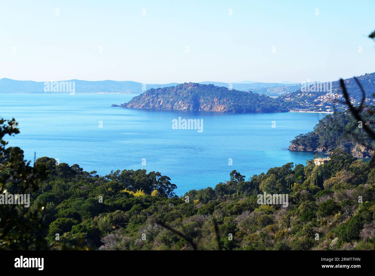 Cap Negre from the coast at Lavandou Var Stock Photo - Alamy