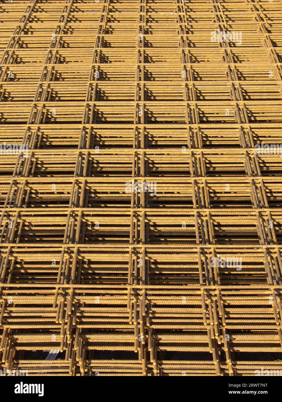 Section of a rusted reinforcement grid Stock Photo - Alamy