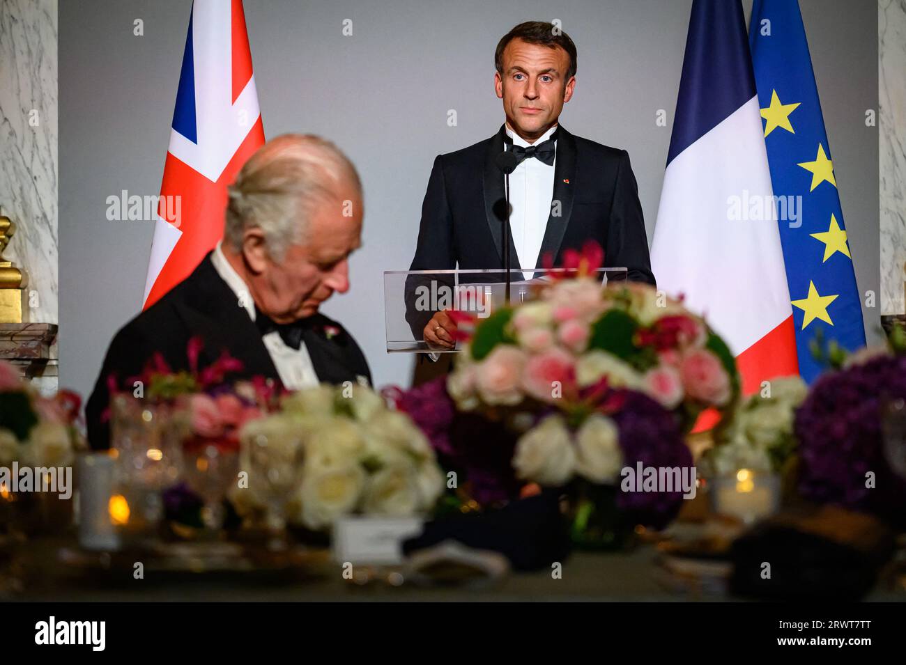 Versailles, France. 20th Sep, 2023. King Charles III and President ...