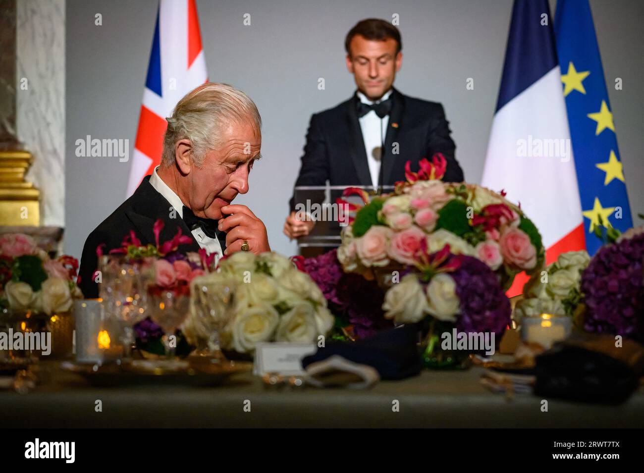 Versailles, France. 20th Sep, 2023. King Charles III and President ...