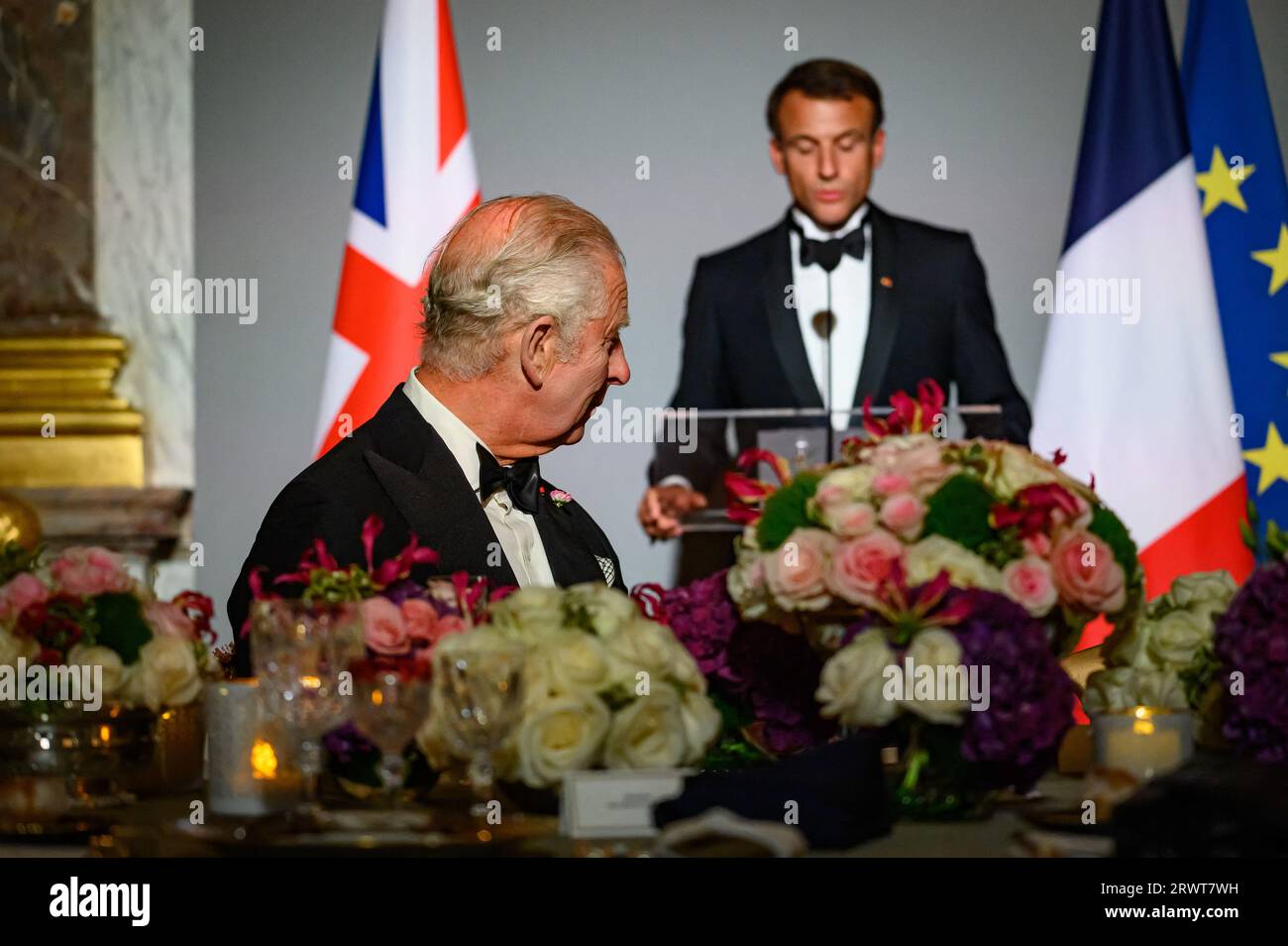 Versailles, France. 20th Sep, 2023. King Charles III and President ...