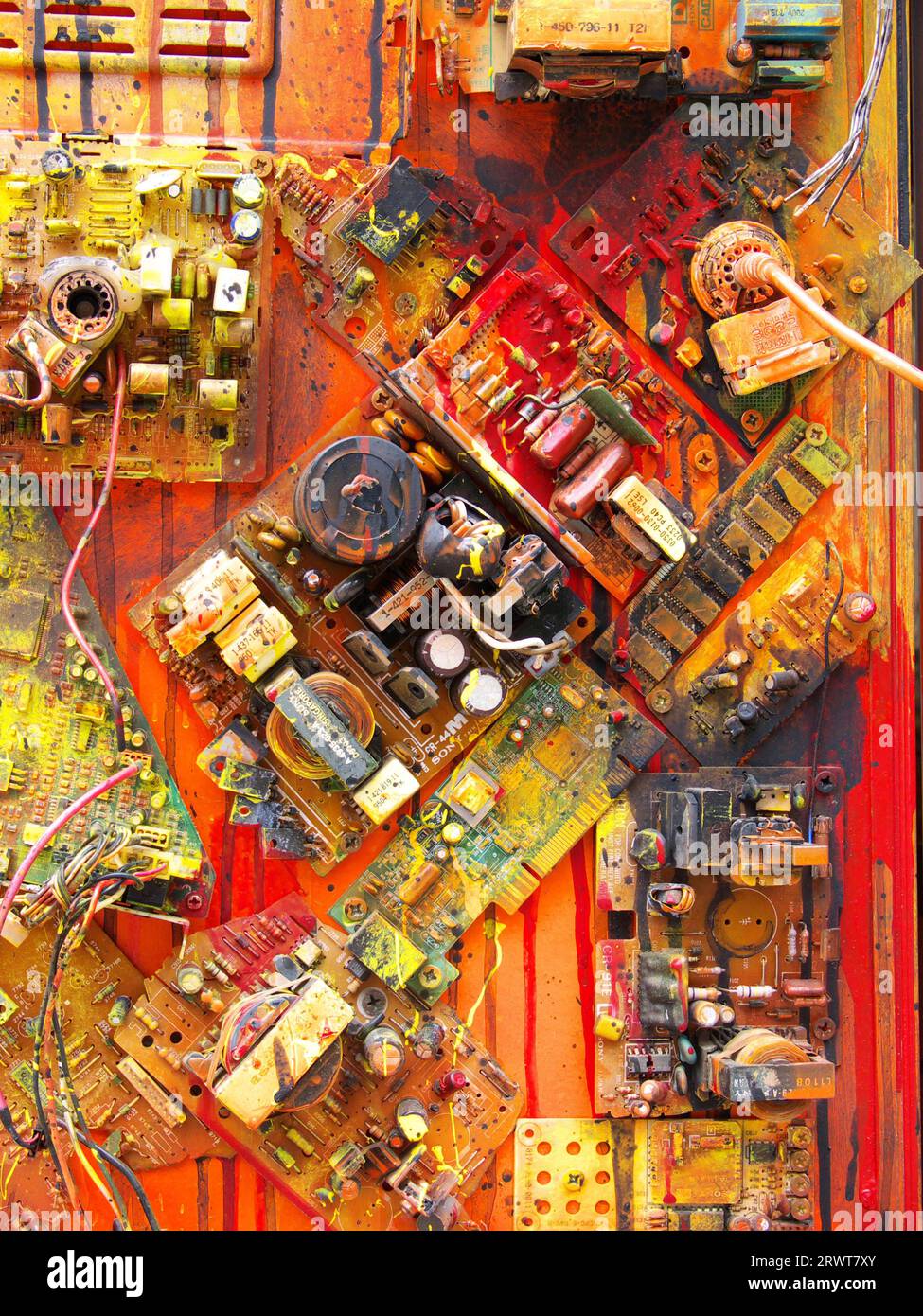 Waste collage hi-res stock photography and images - Alamy