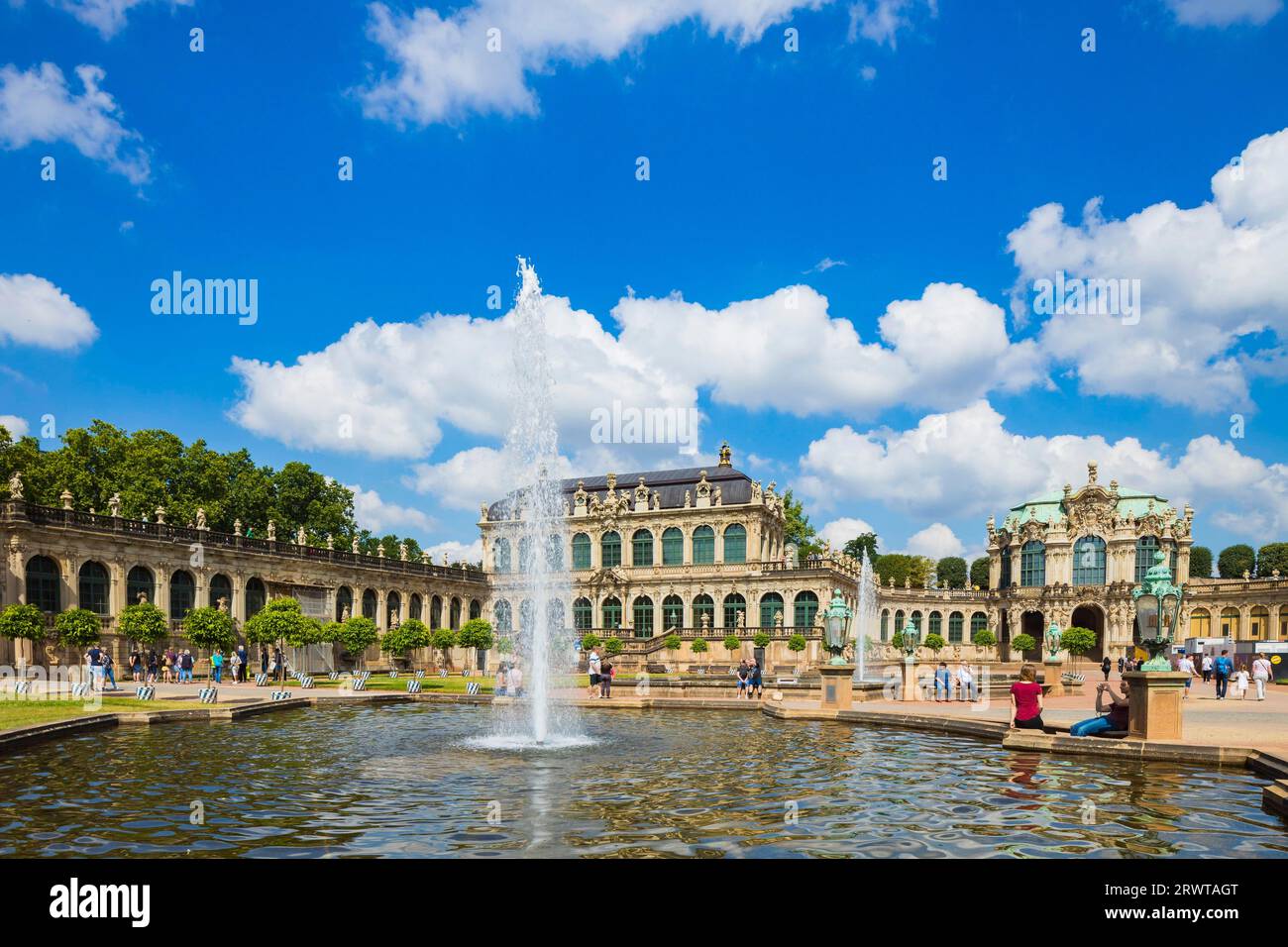 The Zwinger in Dresden is one of the most famous baroque buildings in ...