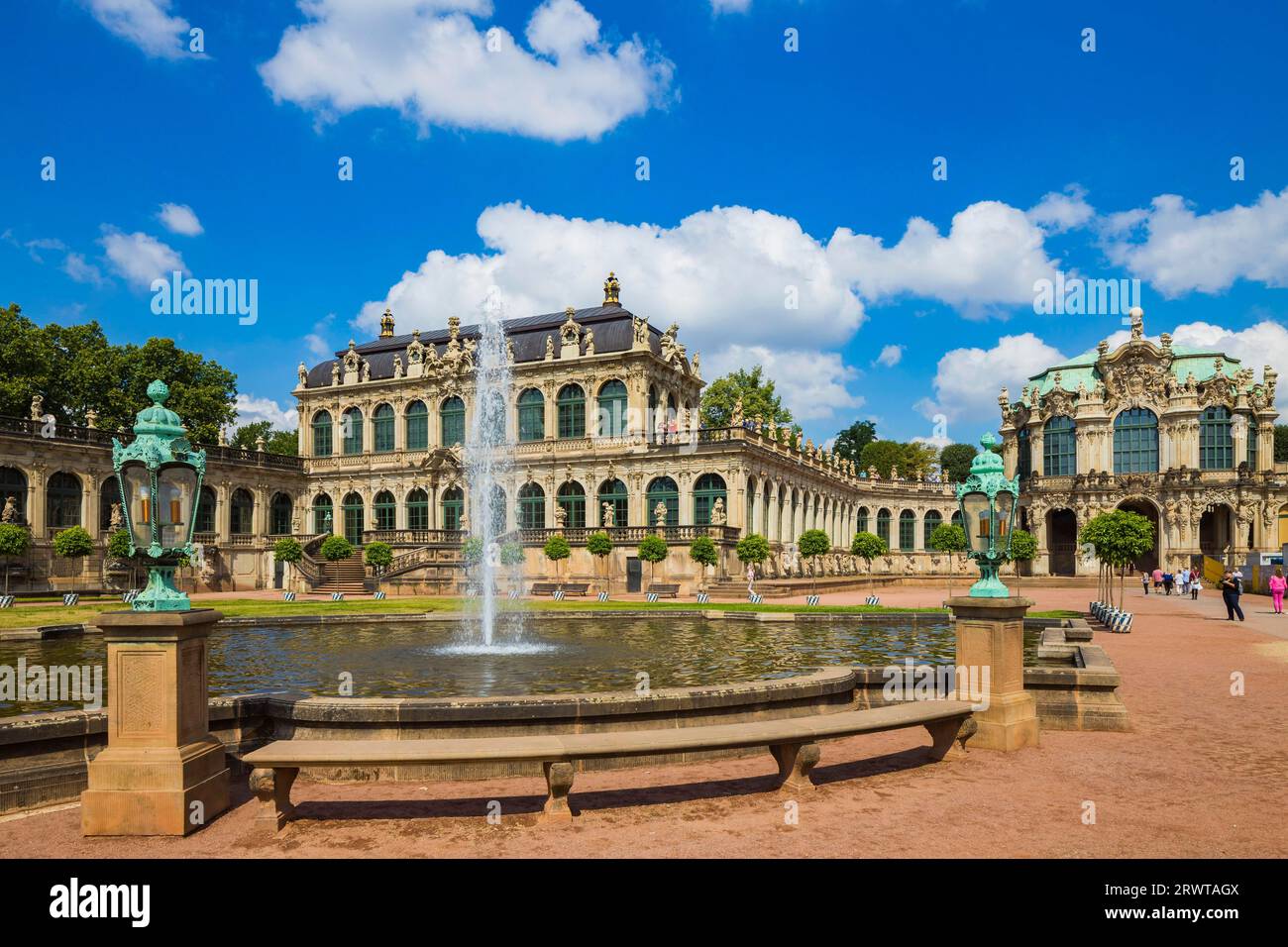 The Zwinger in Dresden is one of the most famous baroque buildings in ...