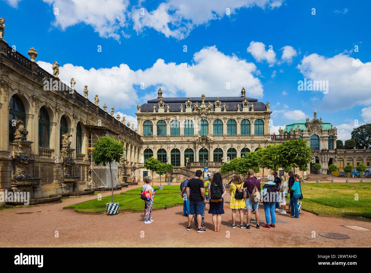 The Zwinger in Dresden is one of the most famous baroque buildings in ...