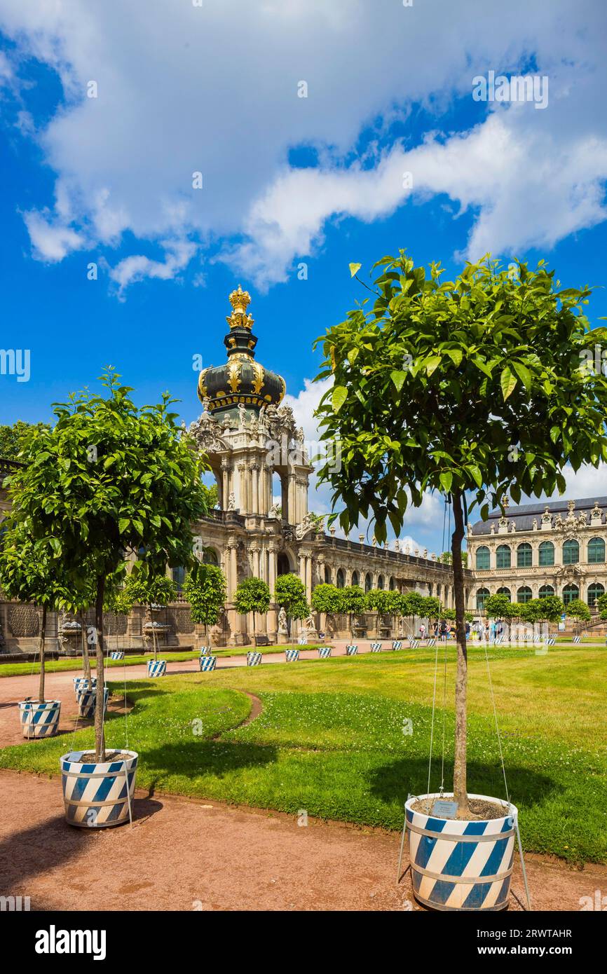 The Zwinger in Dresden is one of the most famous baroque buildings in ...