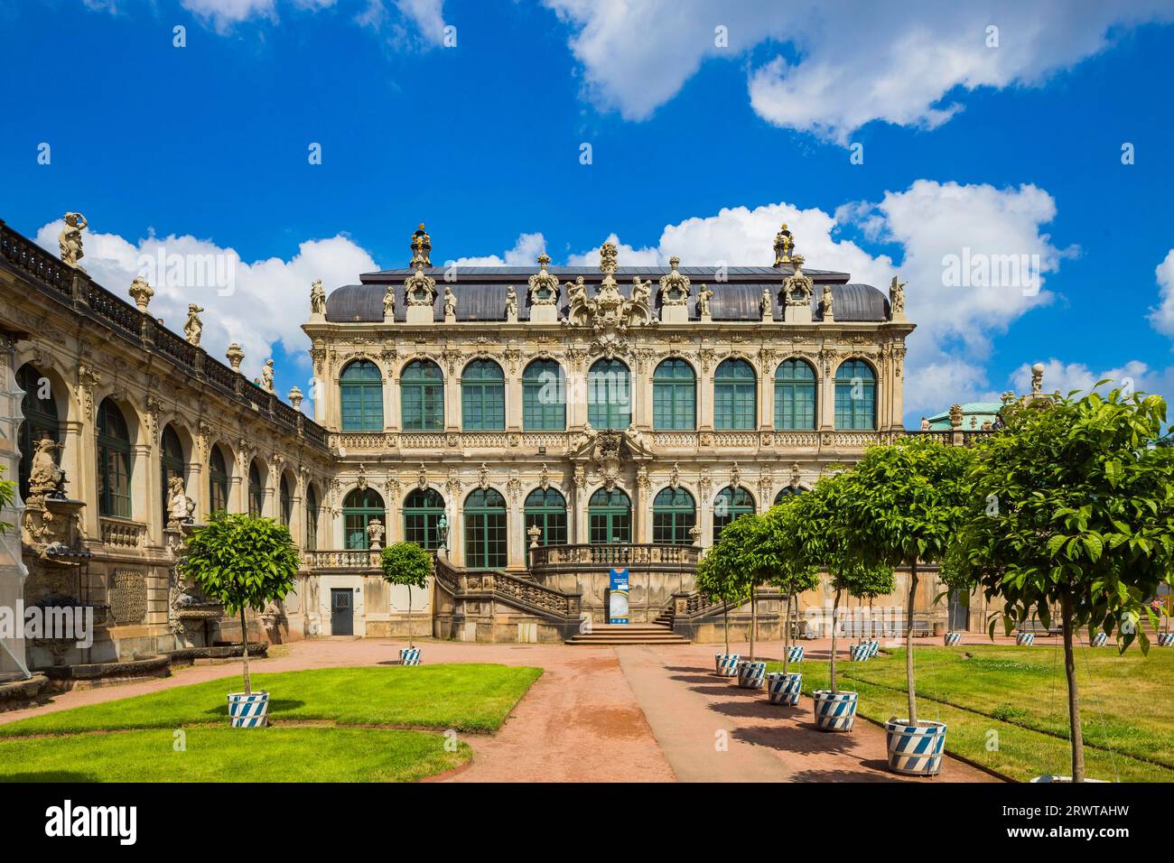 The Zwinger in Dresden is one of the most famous baroque buildings in ...
