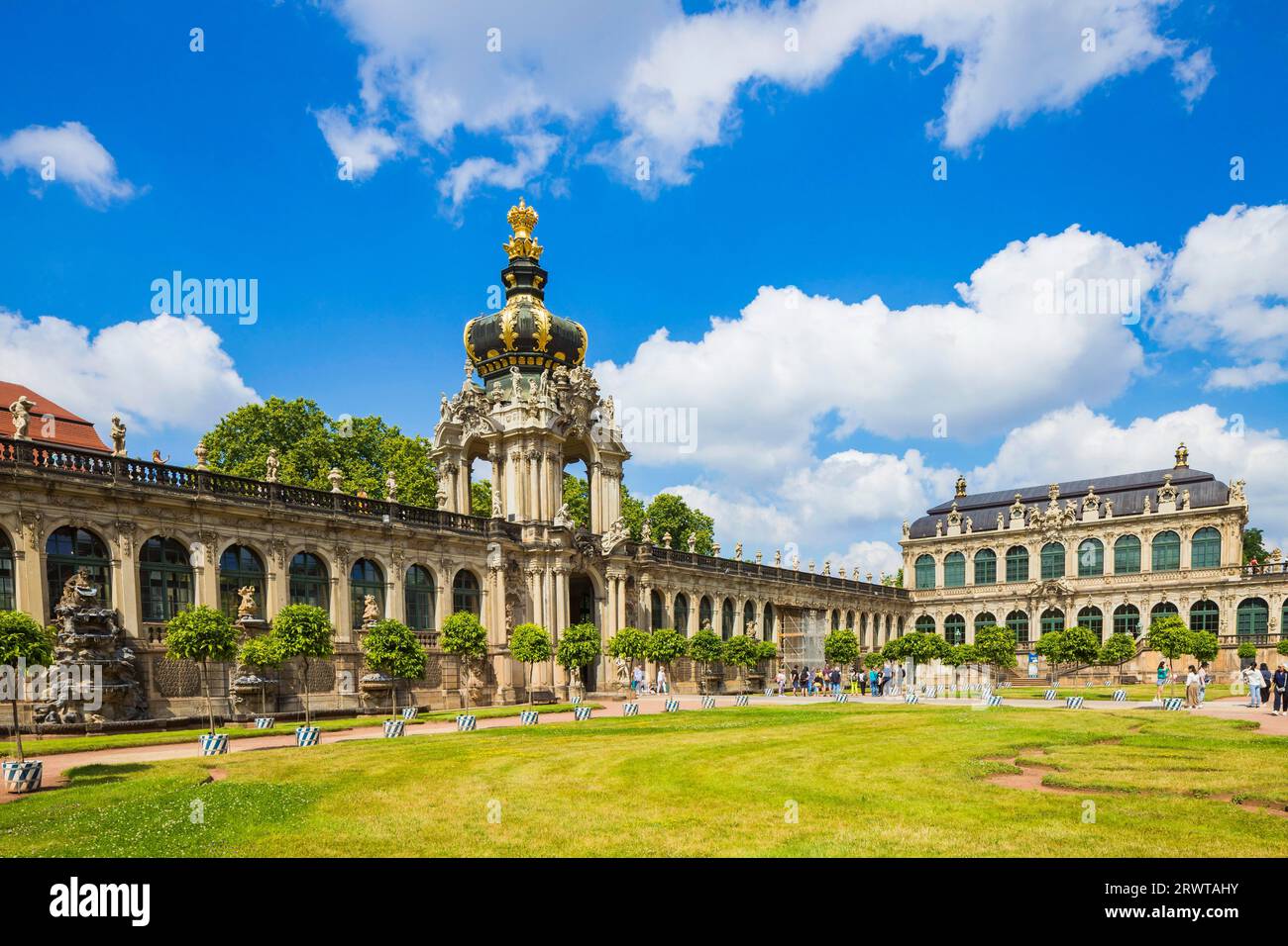 The Zwinger in Dresden is one of the most famous baroque buildings in ...