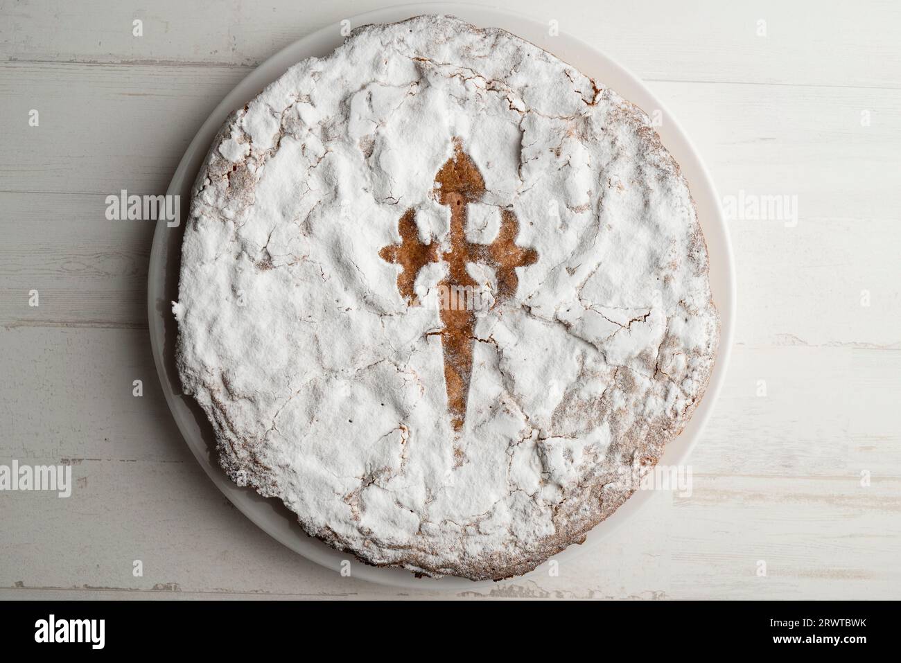 The Tarta de Santiago is the most typical sweet of Galician cuisine and ...