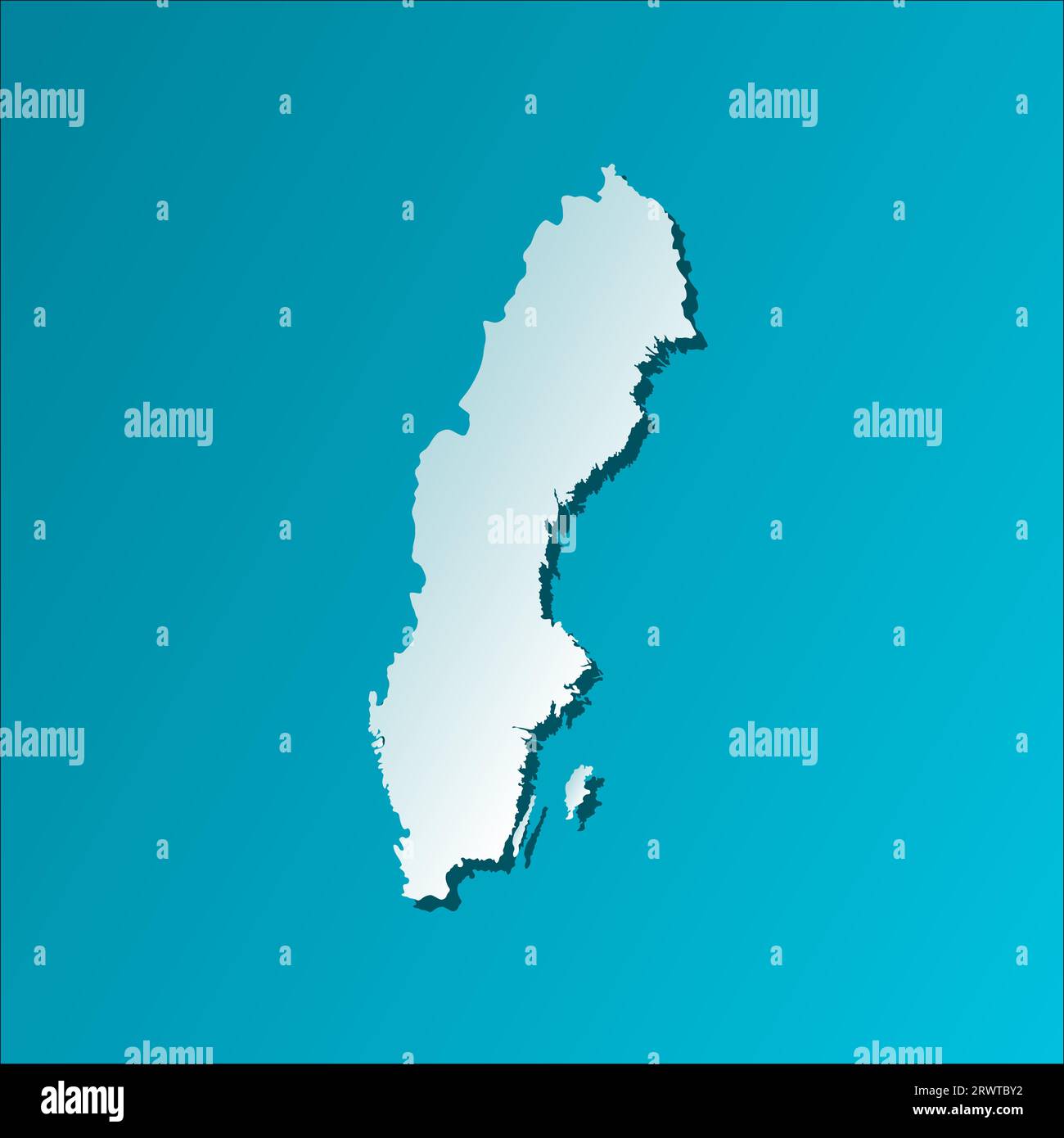 Vector isolated illustration icon with light blue silhouette of ...