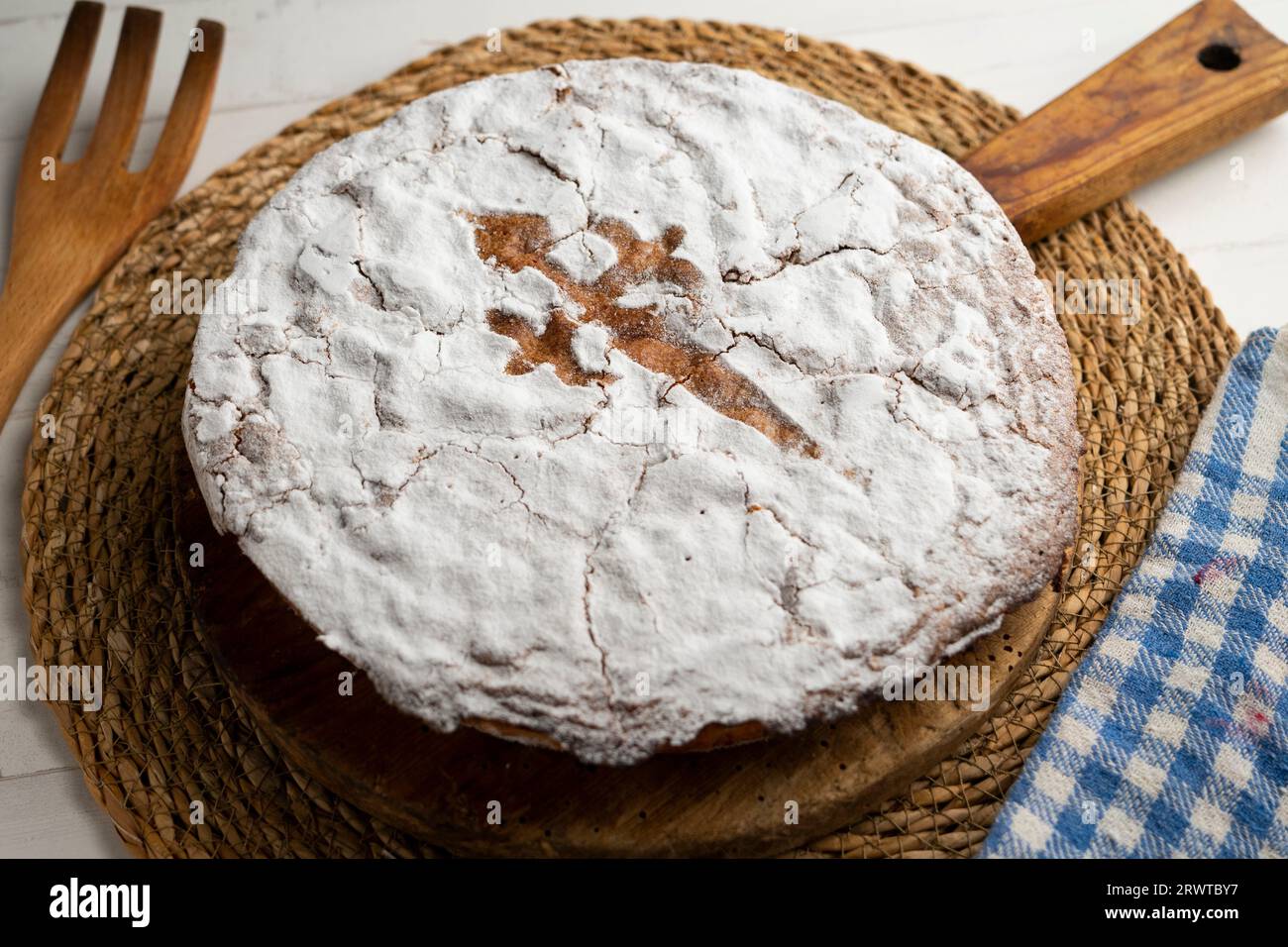 The Tarta de Santiago is the most typical sweet of Galician cuisine and ...