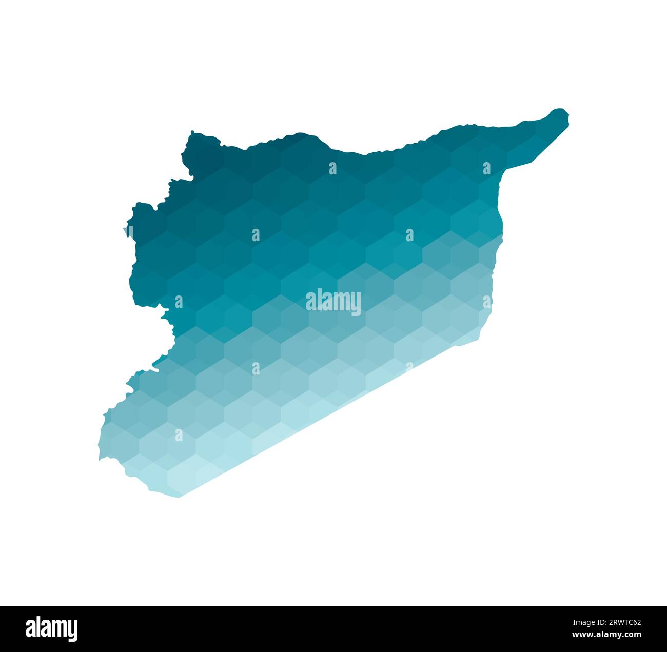 Vector isolated illustration icon with simplified blue silhouette of ...