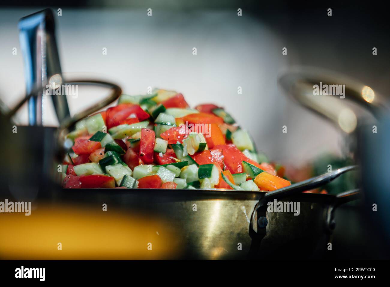 Variety if Israeli food served with salad pita bread and appetizers ...