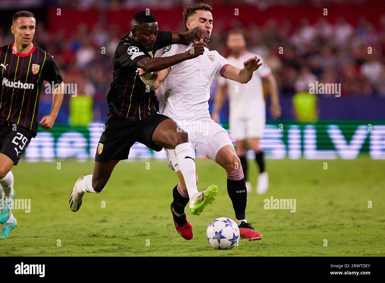 Seville, Spain. 20th Sep, 2023. Adria Pedrosa (3) of Sevilla FC and ...