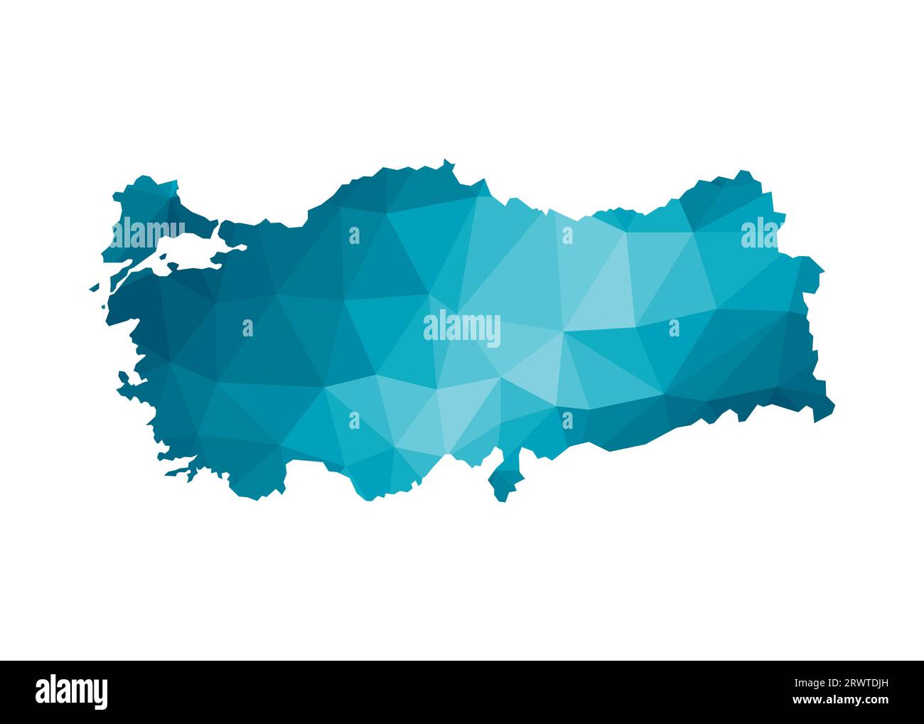 Vector isolated illustration icon with simplified blue silhouette of ...