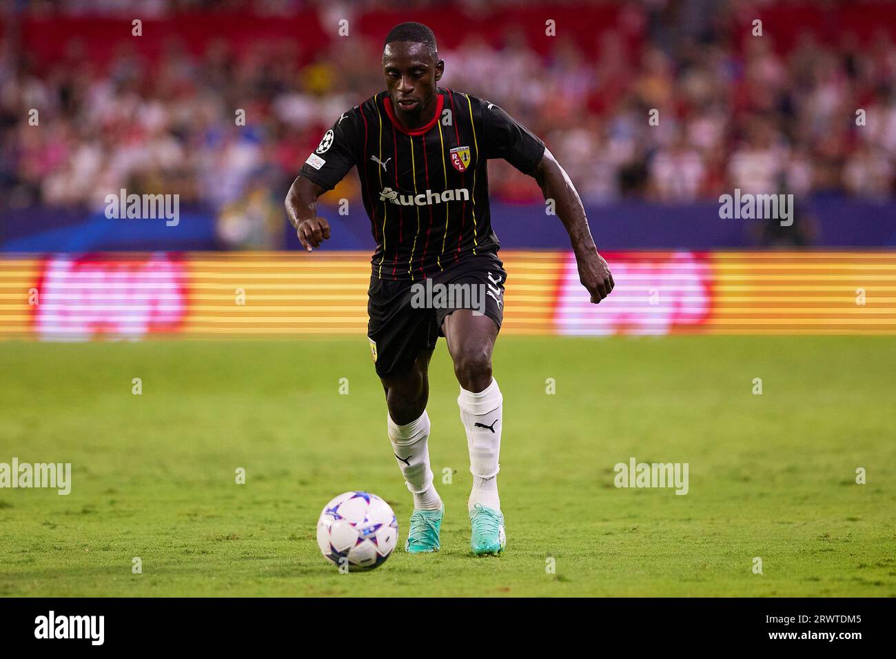 Seville, Spain. 20th Sep, 2023. Deiver Machado (3) of Lens seen during ...