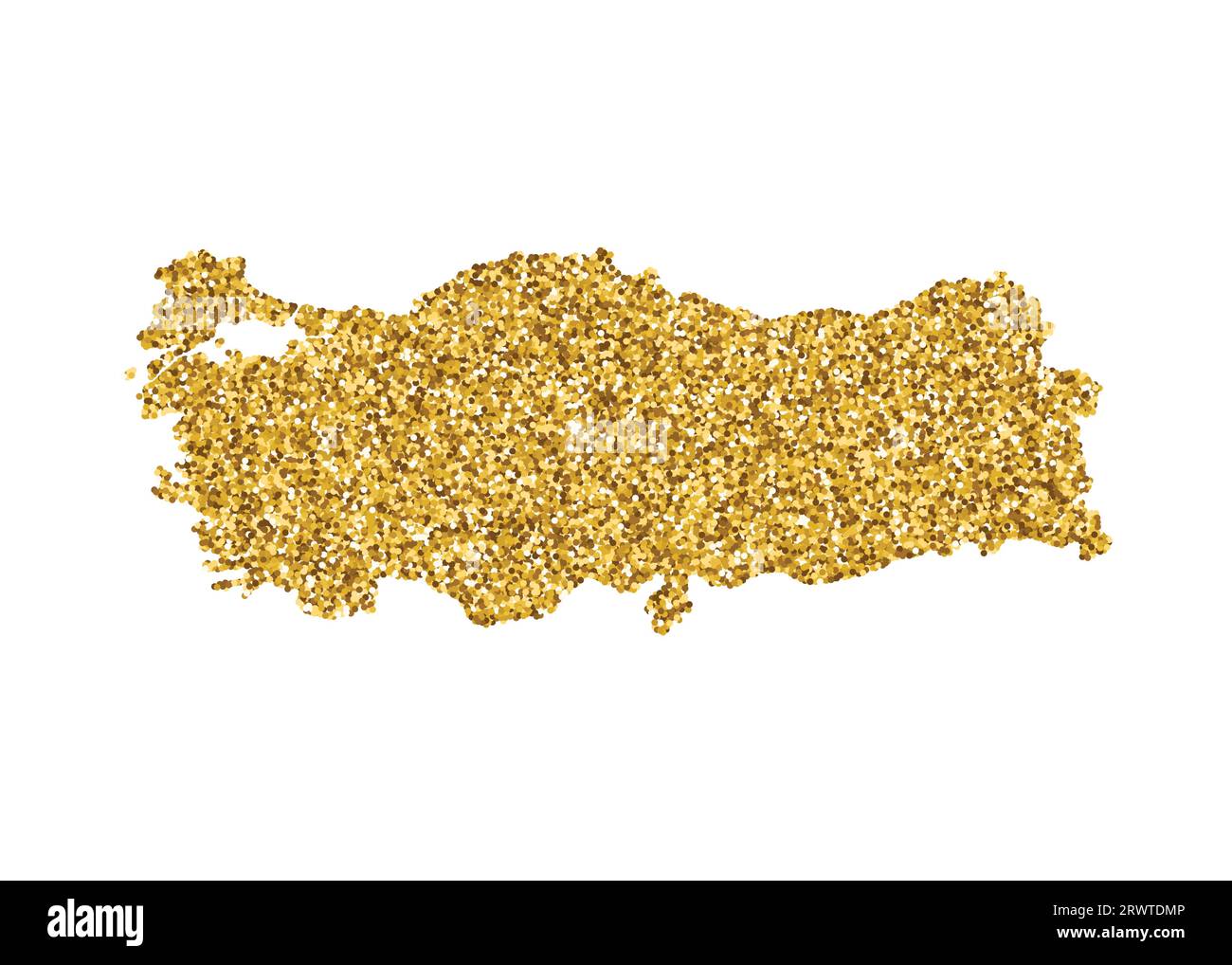 Vector isolated illustration with simplified Turkey map. Decorated by ...