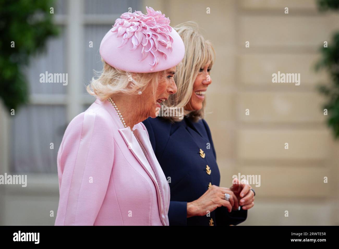 Paris, France. 20th Sep, 2023. Queen Camilla and french First Lady ...