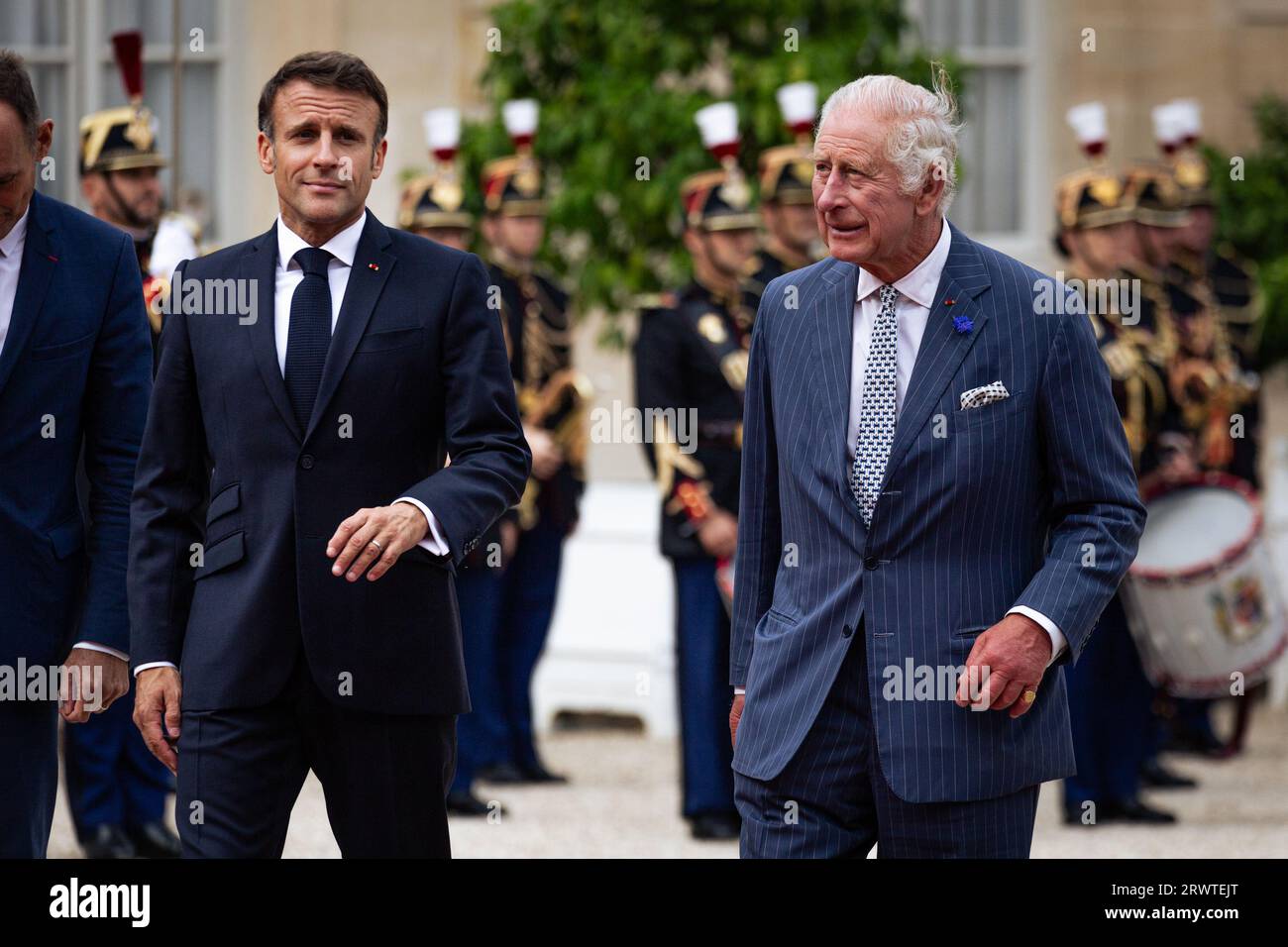 Paris, France. 20th Sep, 2023. French President Emmanuel Macron and ...
