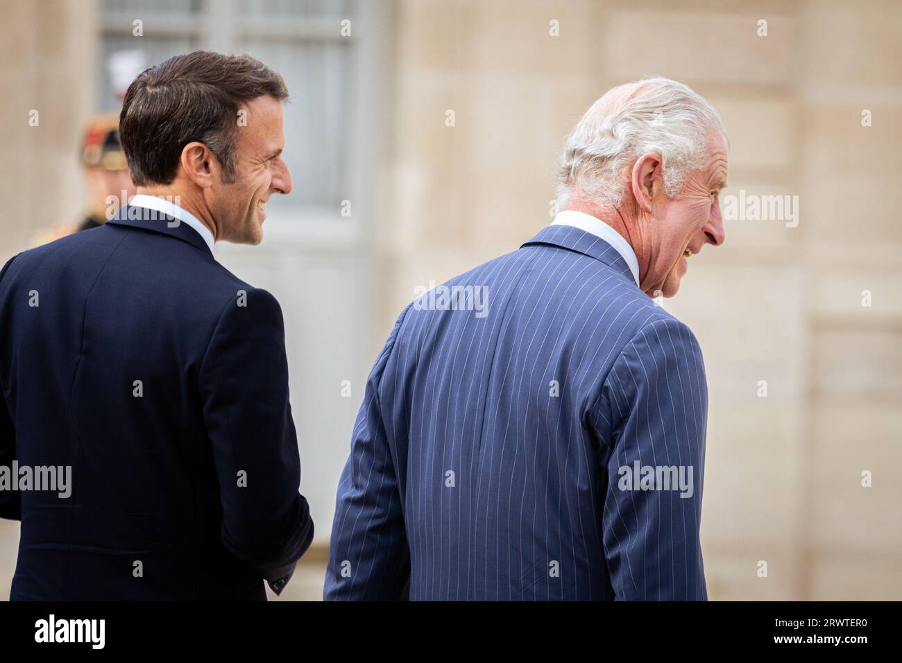 Paris, France. 20th Sep, 2023. French President Emmanuel Macron and ...