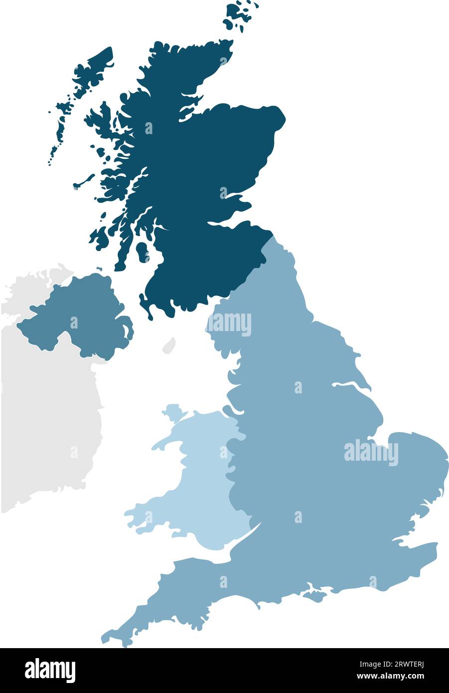 Map of united kingdom provinces hi-res stock photography and images - Alamy