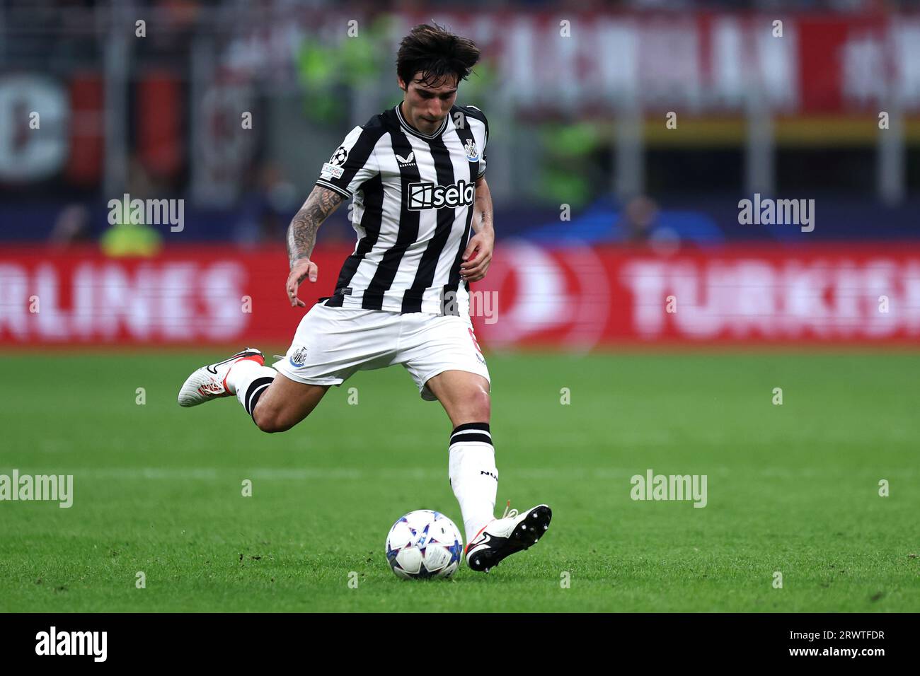 Sandro Tonali of Newcastle United Fc in action during the Uefa ...