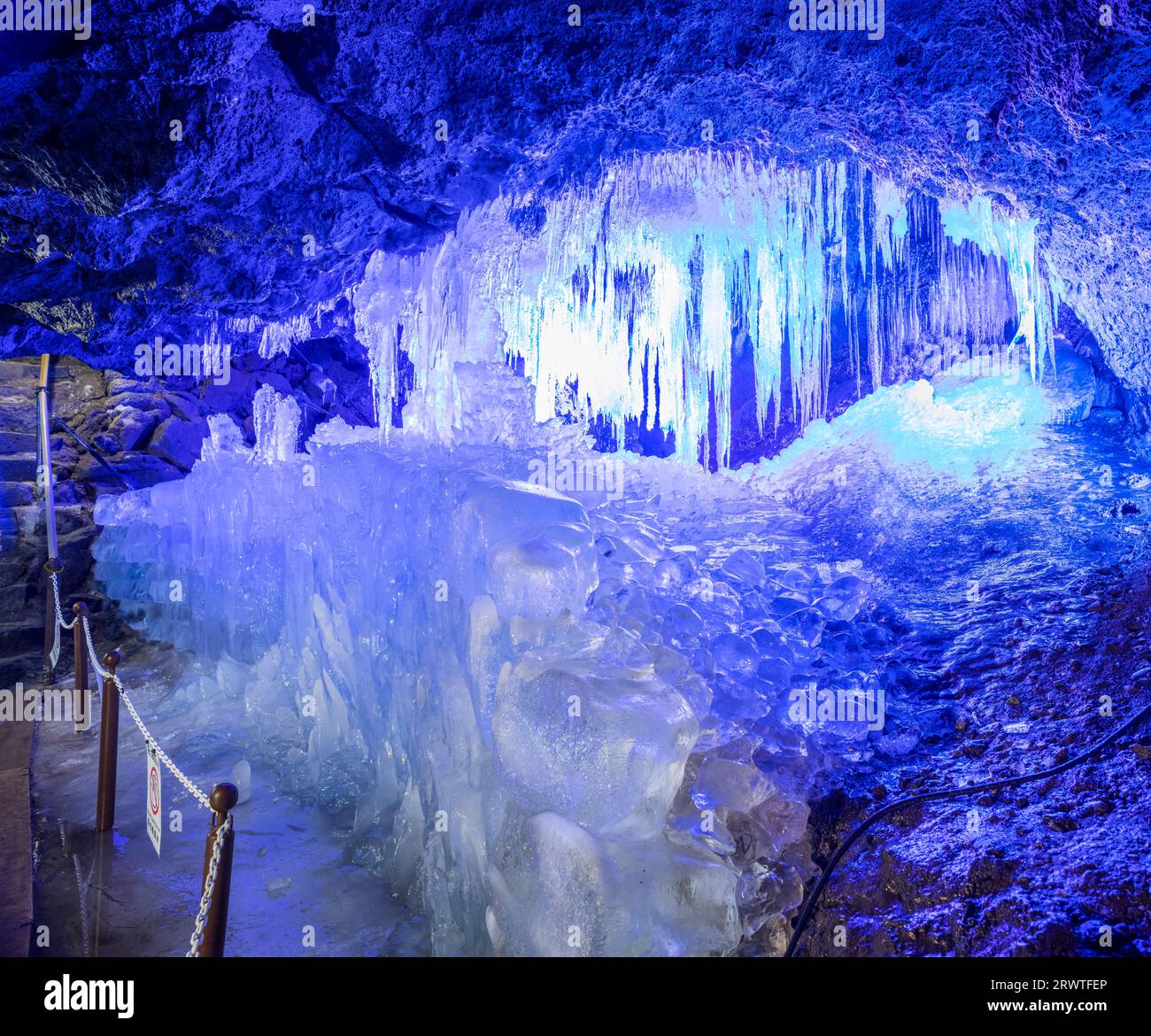 Narusawa Ice Cave (natural monument Stock Photo - Alamy
