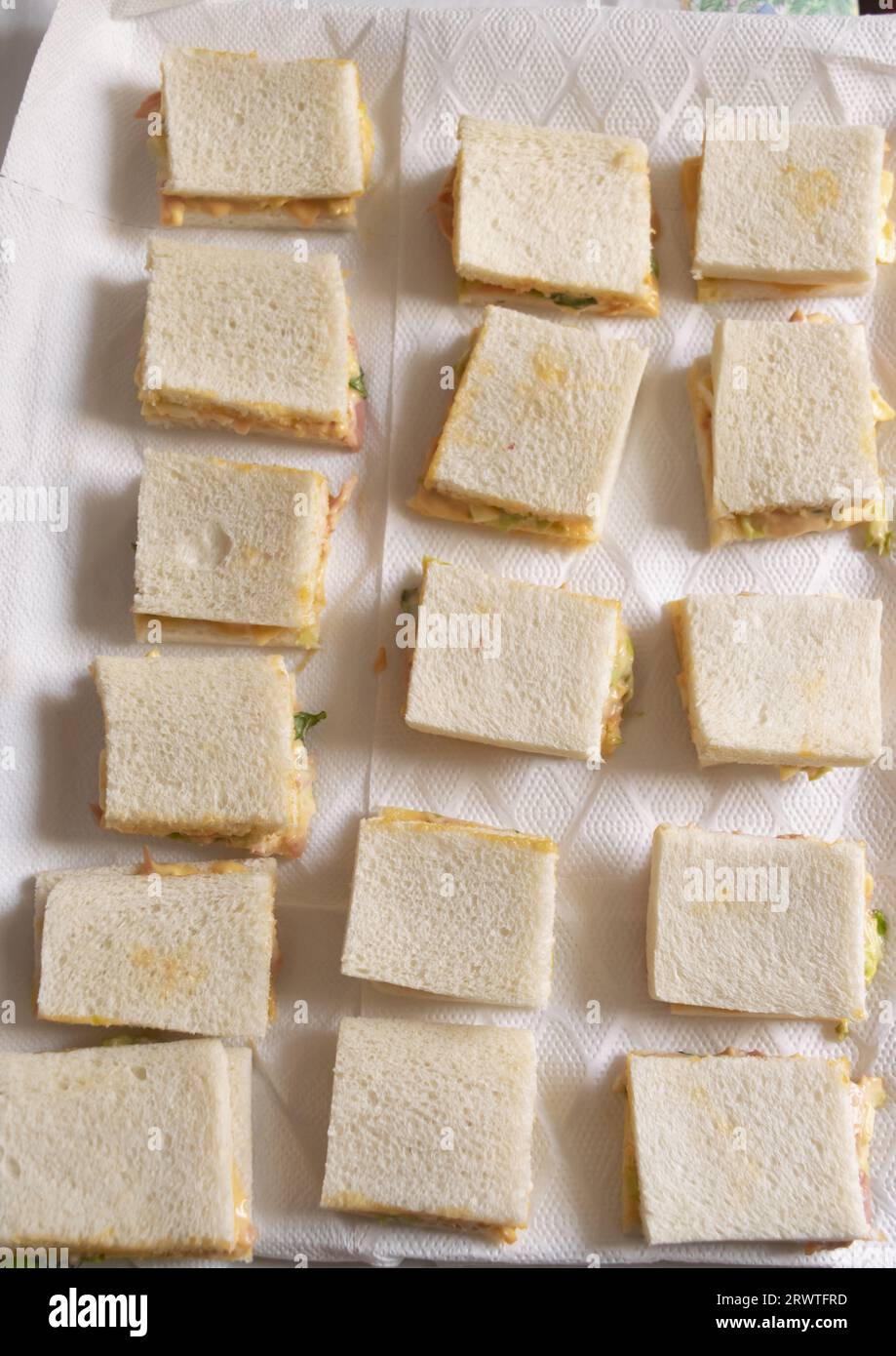 assorted sandwiches in a buffet Stock Photo - Alamy