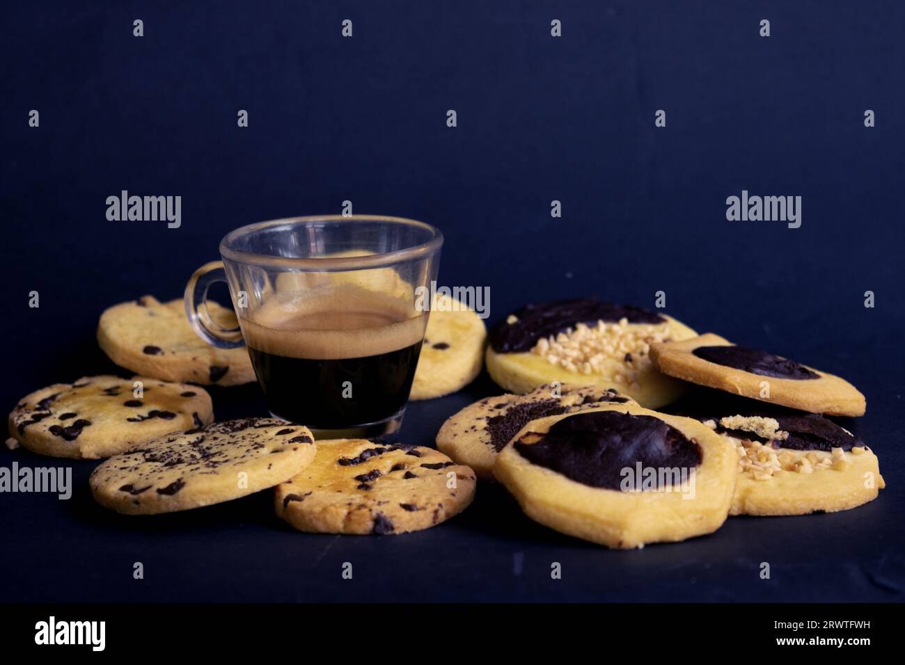 Coffee chocolate biscuits hi-res stock photography and images - Alamy
