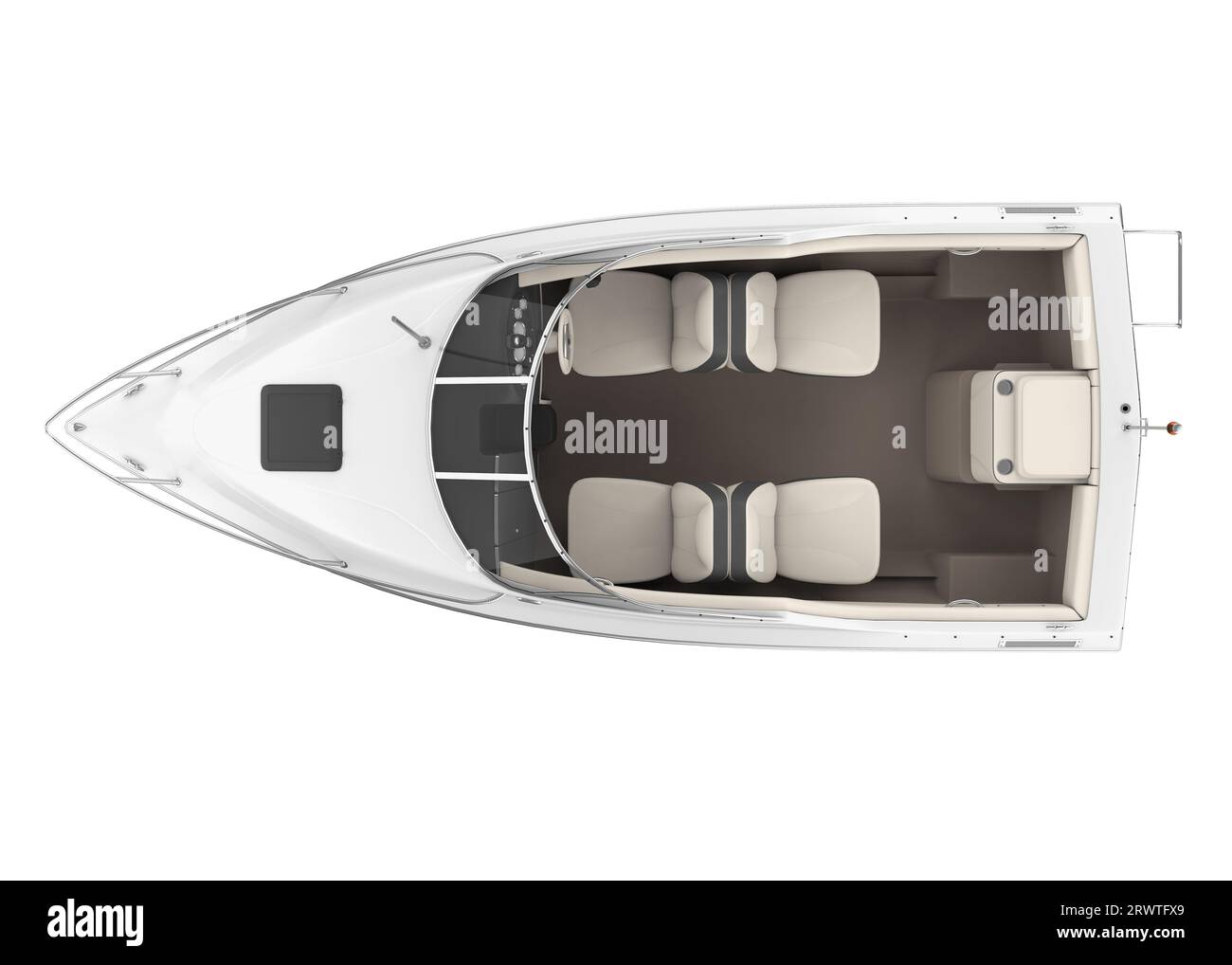 White speedboat hi-res stock photography and images - Alamy