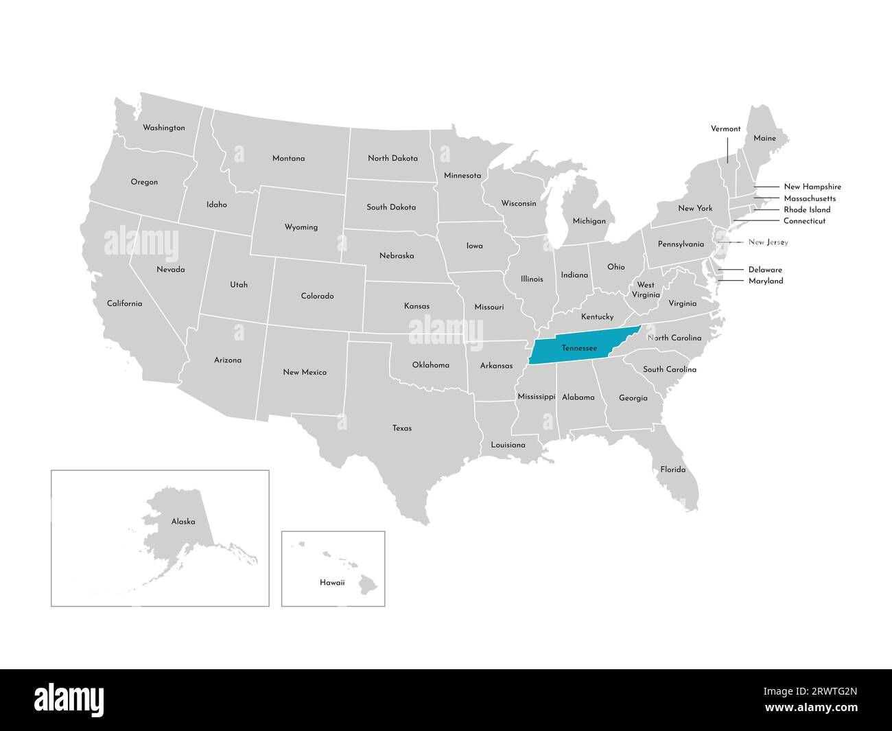 Vector isolated illustration of simplified administrative map of the ...