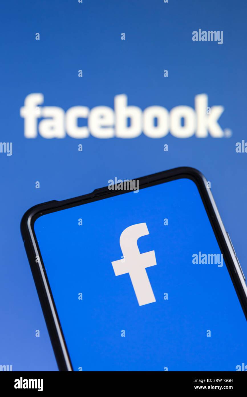 Stuttgart, Germany - July 20, 2023: Facebook logo social media on a ...