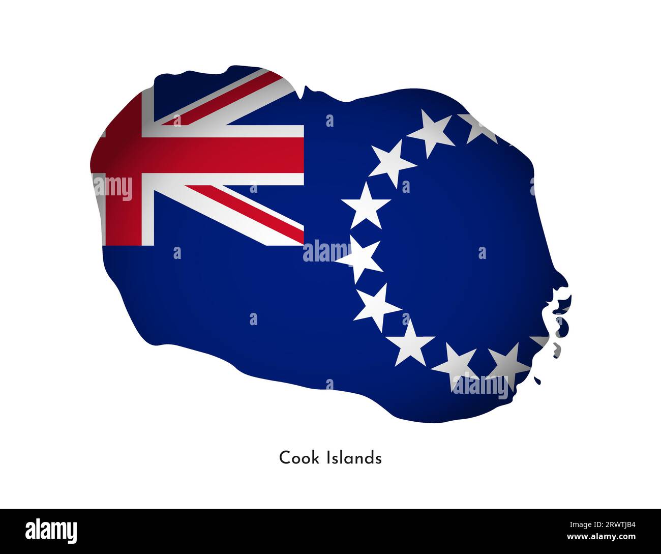 Flag cook islands Cut Out Stock Images & Pictures - Alamy