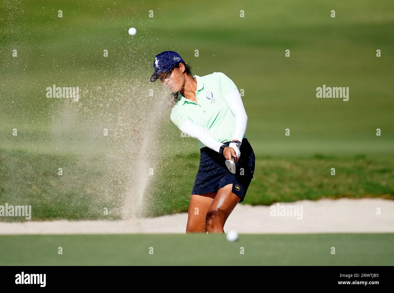Team Europe's Celine Boutier during a practice round ahead of the 2023 ...