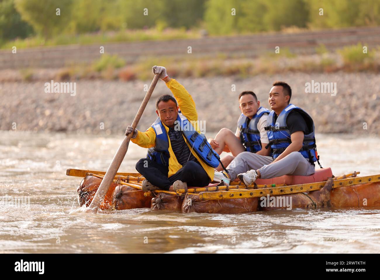 Sheepskin raft hi-res stock photography and images - Alamy