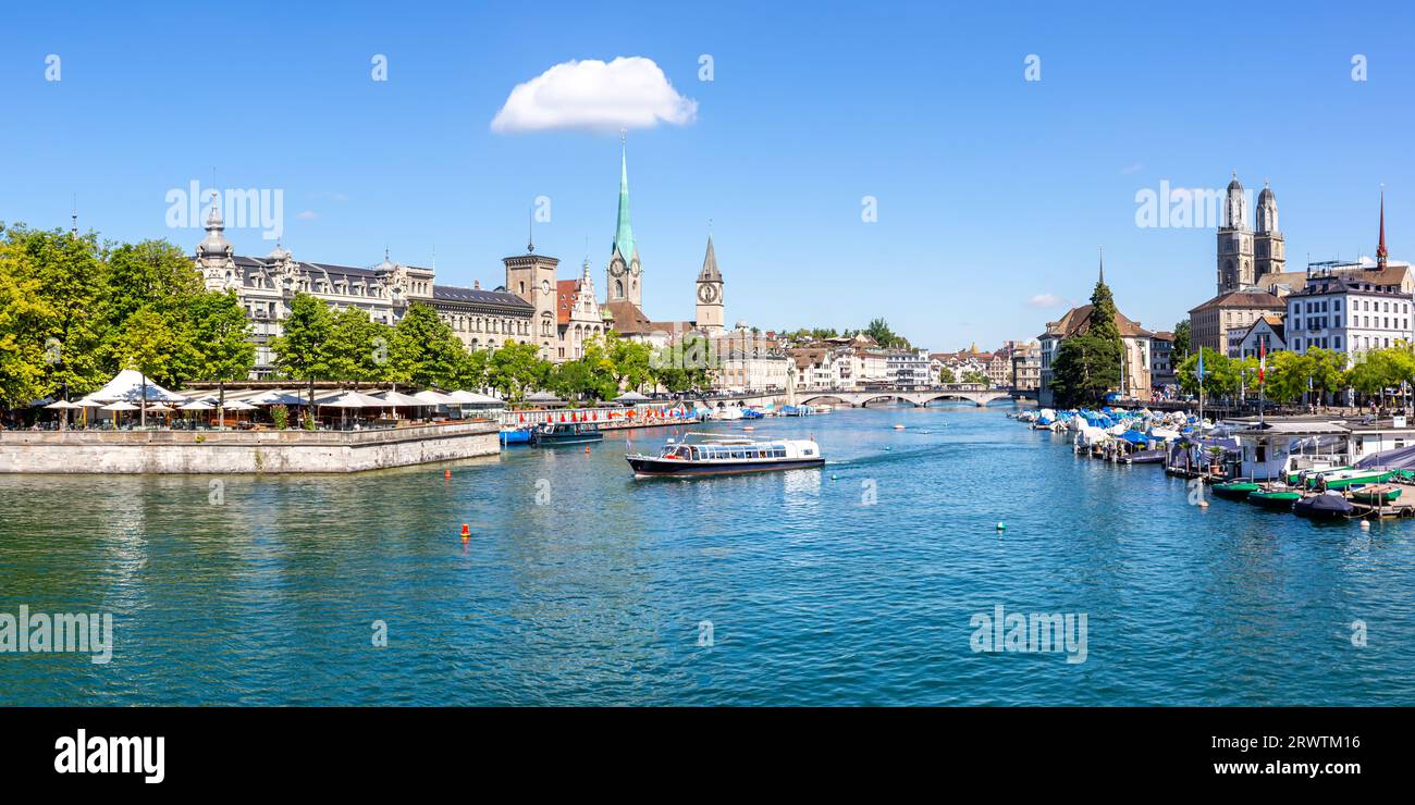 Zurich city skyline panorama hi-res stock photography and images - Alamy