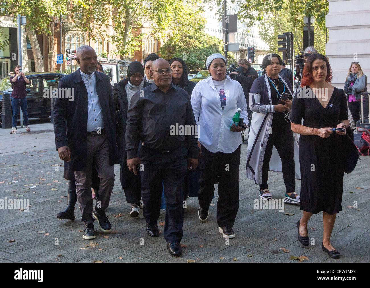 London, England, UK. 21st Sep, 2023. Prosper and Helen Kaba.Chris Kaba ...