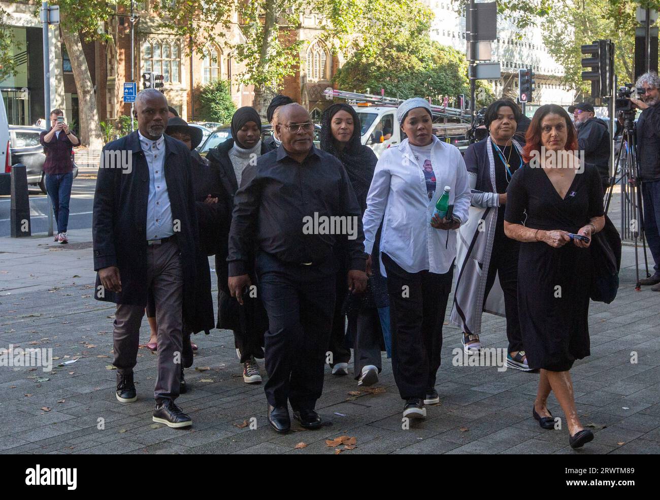 London, England, UK. 21st Sep, 2023. Prosper and Helen Kaba.Chris Kaba ...