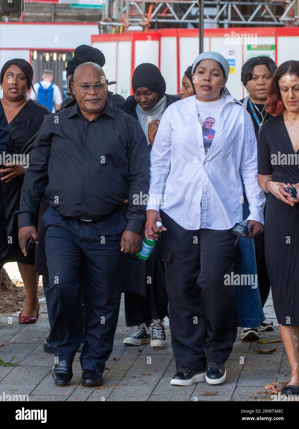 London, England, UK. 21st Sep, 2023. Prosper and Helen Kaba.Chris Kaba ...