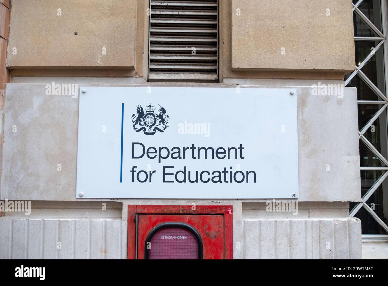 LONDON- SEPTEMBER, 18, 2023: Department for Education UK government ...