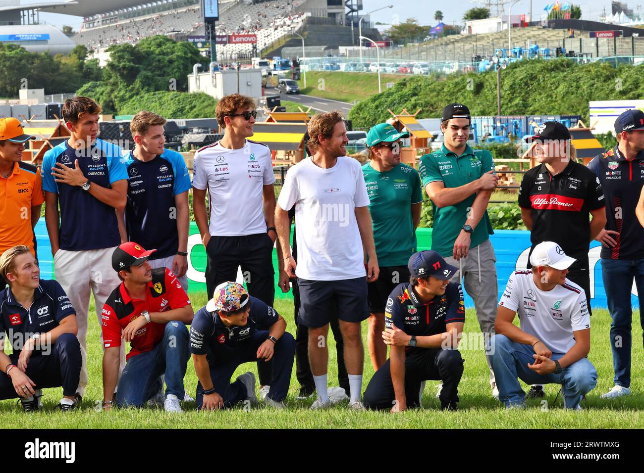 Suzuka, Japan. 21st Sep, 2023. Sebastian Vettel (GER) with drivers ...