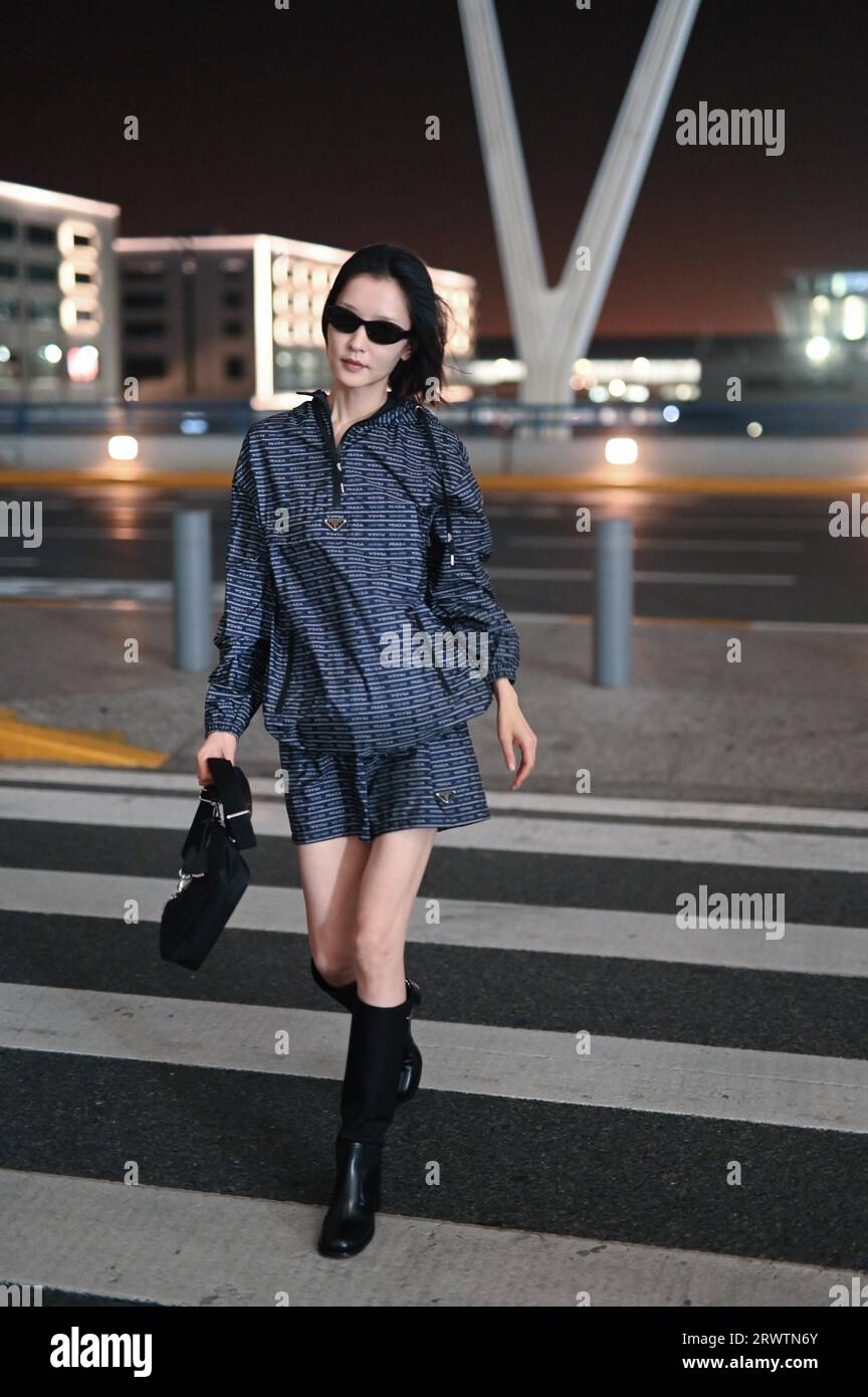 Chinese actress, model, and former ballet dancer Du Juan appears at the ...